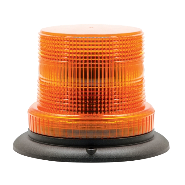FEU FLASH LED-ORANGE-12/48V-FIX. 3POINTS-D:130/H:97MM-128AMF-NON R65